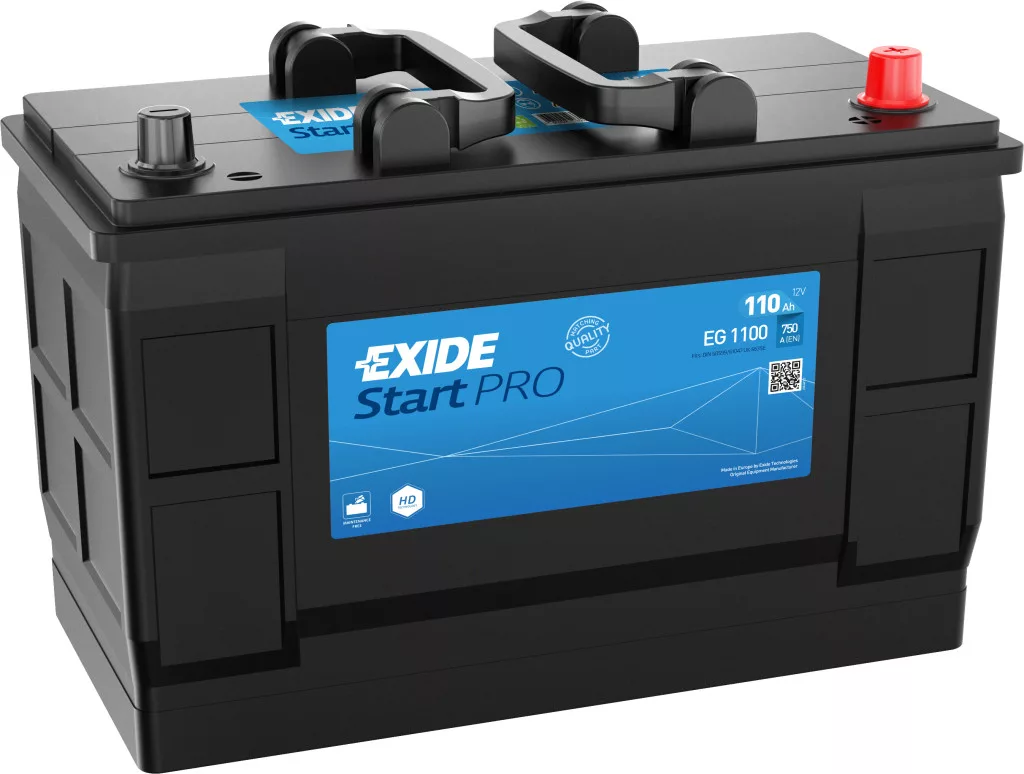 Exide Start Pro 110Ah 750A Jobb+ Akkumulátor (EG1100) - Fore